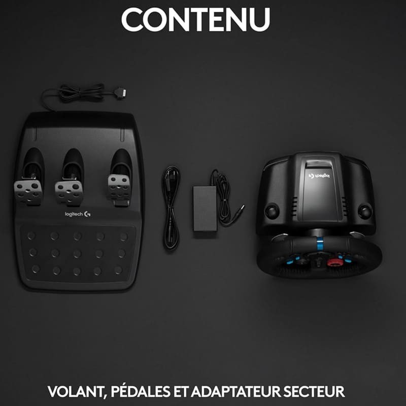 Volant & Pédales Logitech G29 - Noir | Simulation de Conduite Réaliste